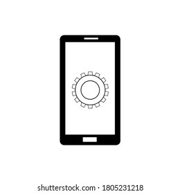 Phone Settings Icon Vector Illustration Logo Stock Vector (Royalty Free ...
