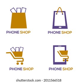 Phone Shop Logo Design Concept Vector Stock Vector (Royalty Free ...