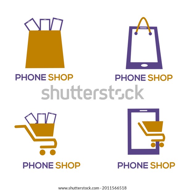 Phone Shop Logo Design Concept Vector Stock Vector (Royalty Free ...