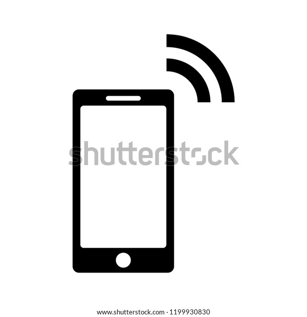 Phone Signal Icon Vector Stock Vector (Royalty Free) 1199930830 ...
