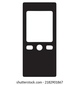 Phone Silhouette Black White Stock Vector (Royalty Free) 2182901867 ...