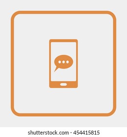 Phone Sms Icon Stock Vector (Royalty Free) 454415815 | Shutterstock