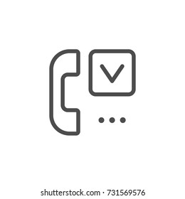 Phone Survey Line Icon Stock Vector (Royalty Free) 731569576 | Shutterstock