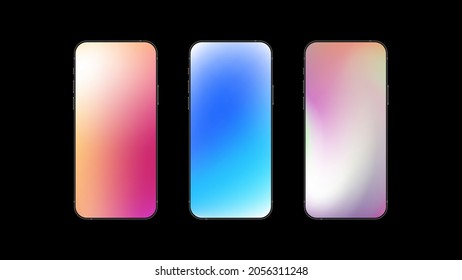 Phone Template Liquid Gradient Background Stock Vector (Royalty Free ...