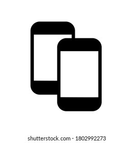 Phone Transfer Symbol Flat Black Line Stock Vector (Royalty Free ...