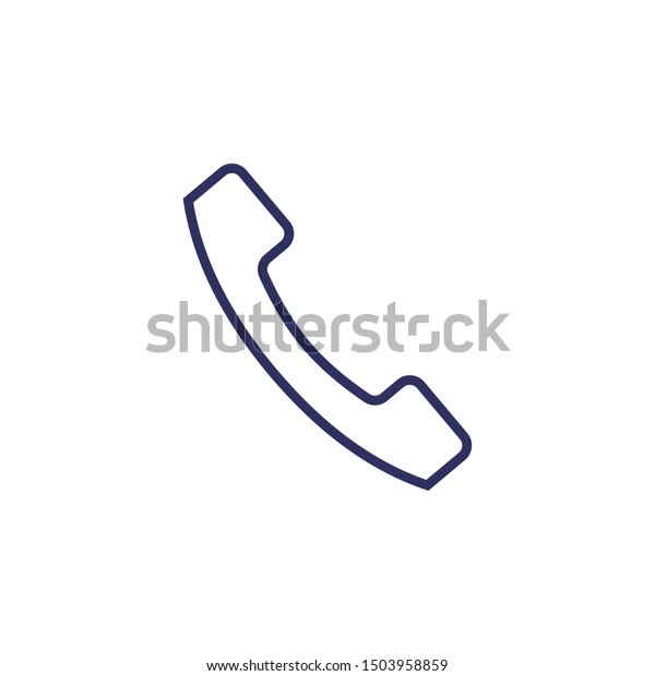 Phone Vector Border Icon This Icon: vector de stock (libre de regalías ...