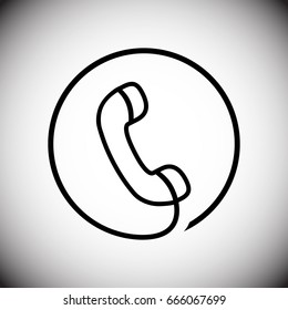 Phone Web Icon Vector Stock Vector (Royalty Free) 666067699 | Shutterstock