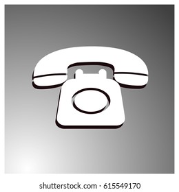 Phone Web Vector Icon Stock Vector (Royalty Free) 615549170 | Shutterstock