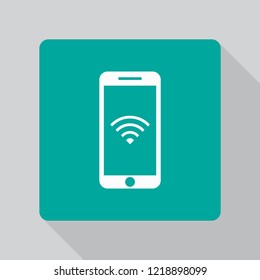 Phone Wifi Icon Vector Stock Vector (Royalty Free) 1218898099 ...