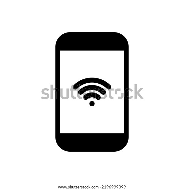 Phone Wifi Icon Vector Color Editable Stock Vector (Royalty Free ...