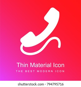 Phone Wire Red Pink Gradient Material Stock Vector (Royalty Free ...