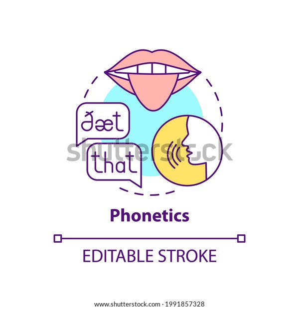 Phonetics Concept Icon Language Learning Category Stock Vector (Royalty ...