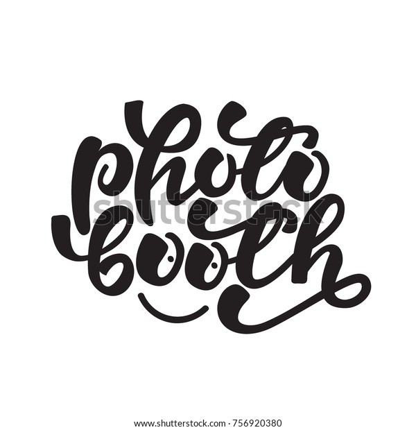 Photo Booth Lettering Banner Vector Illustration Stock Vector (Royalty ...