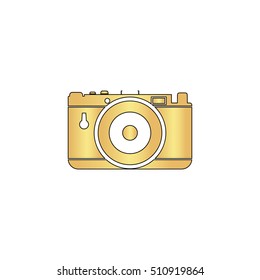 Photo Camera Gold Vector Icon Black Stock Vector (Royalty Free ...