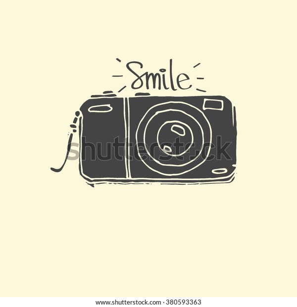 Photo Camera Handdrawn Doodles Vector Vector Stock Vector (Royalty Free ...