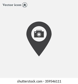 Digital Camera Geo Targeting Icon Vector Stock Vector (Royalty Free ...