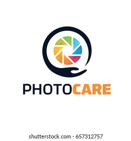 Photo Care Logo Template Designs Stock Vector (Royalty Free) 657312757 ...