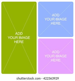Photo Collage Frame Design Empty Frame Stock Vector (Royalty Free ...