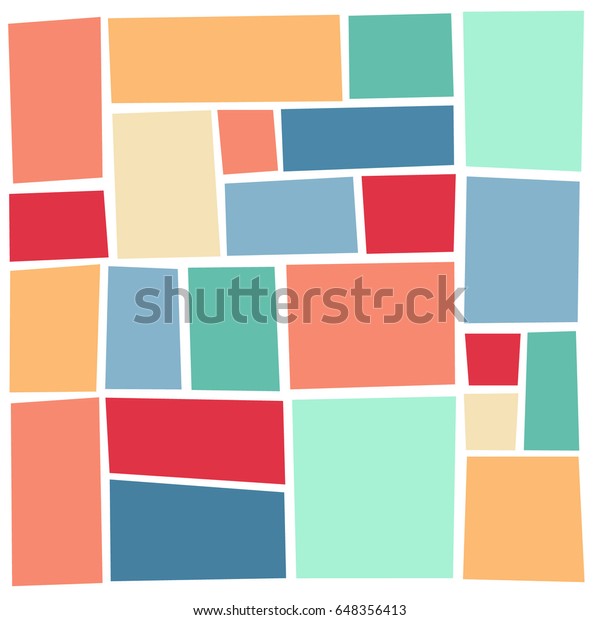Photo Collage Vector Colorful Designed Background Stock Vector (Royalty ...