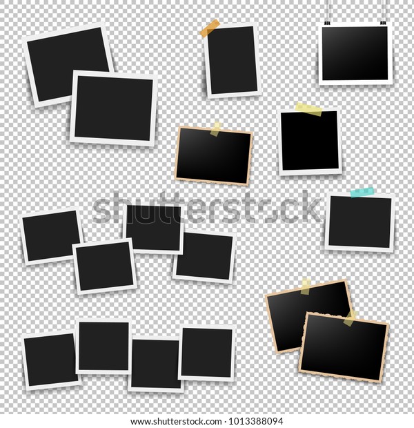 Photo Frame Big Set Transparent Background Stock Vector (Royalty Free ...