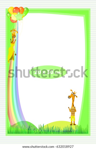 Photo Frame Child Illustrations Your Design Stock Vector (Royalty Free ...