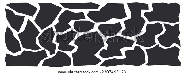 Photo Frame Collage Template Rip Black Stock Vector (Royalty Free ...