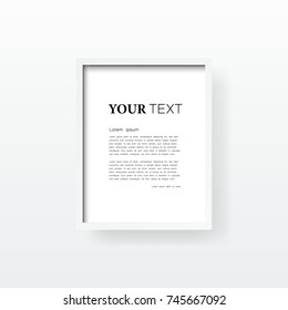 Photo Frame Text Frame Isolated On Stock Vector (Royalty Free ...