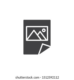 Photo Gallery Document Vector Icon Filled Stock Vector (Royalty Free ...