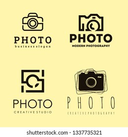 Photo Logo Set Stock Vector (Royalty Free) 1337735321 | Shutterstock