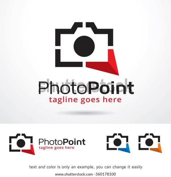 Photo Point Logo Template Design Vector