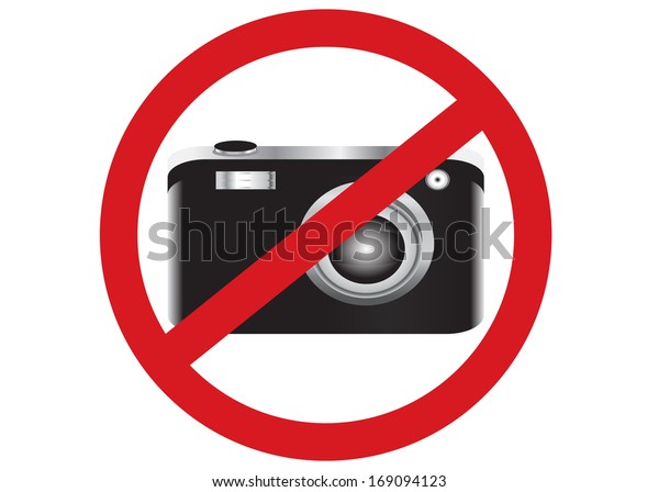 Photo Prohibited Sign Camera Red Circle: เวกเตอร์สต็อก (ปลอดค่า ...