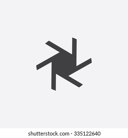 Photo Shutter Cut Identity Template Icon Stock Vector (Royalty Free ...