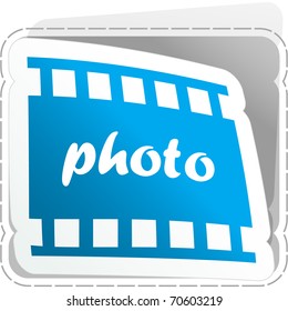 Photo Sticker Design Stock Vector (Royalty Free) 70603219 | Shutterstock
