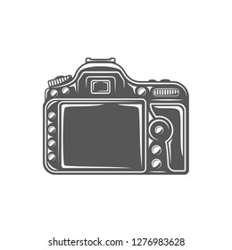 Dslr Camera Back Line Diagram Blueprint Stock Vector (Royalty Free ...