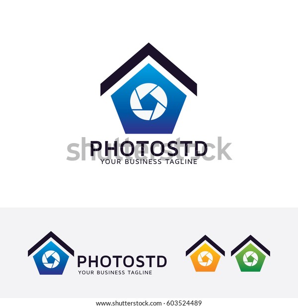 Photo Studio Logo Design House Studio Stock Vector (Royalty Free ...