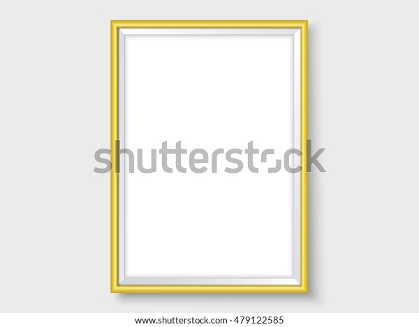 Photoframe Template Realistic Stylish Frame Mock Stock Vector (Royalty ...