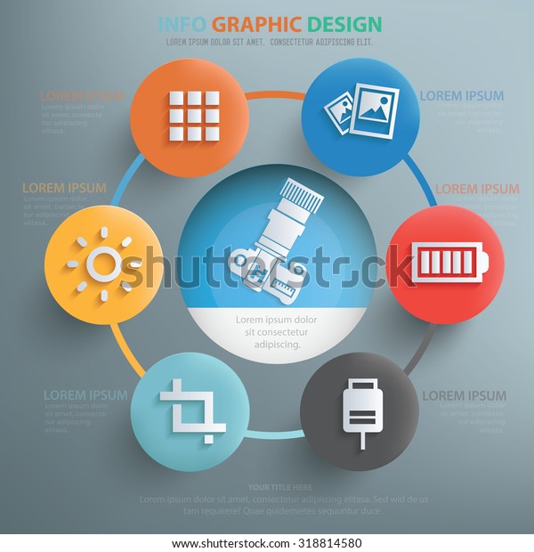 Photography Concept Designinfo Graphicvector Stock Vector (Royalty Free ...
