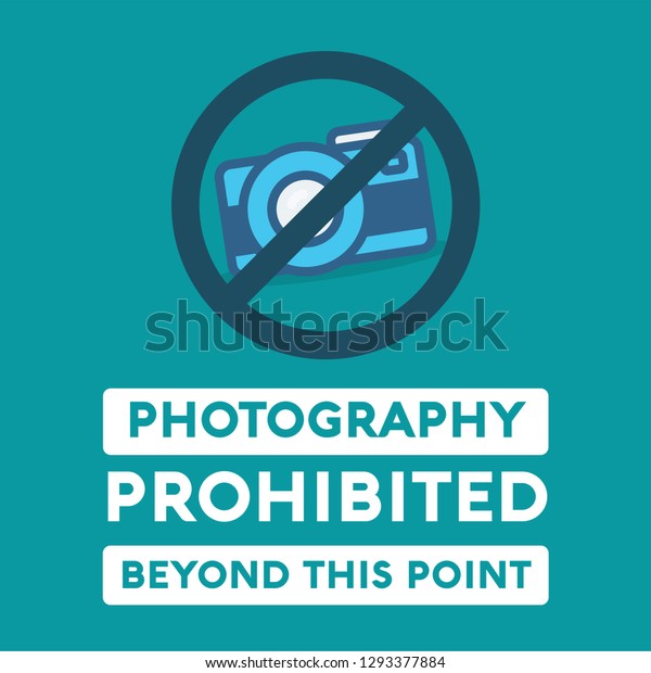 Photography Prohibited Sign Stock Vector (Royalty Free) 1293377884 ...