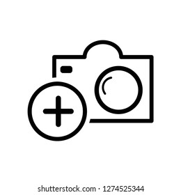 Add Photo Icon Camera Plus Icon Stock Vector (Royalty Free) 1446002879