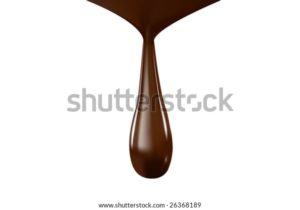 Photorealistic Chocolate Drop Vector Stock Vector (Royalty Free) 26368189