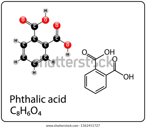 Phthalic Acid Molecule Structure Stock Vector (Royalty Free) 1362451727 ...