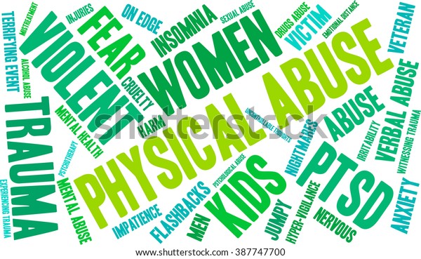 Physical Abuse Word Cloud On White Stock Vector (Royalty Free ...