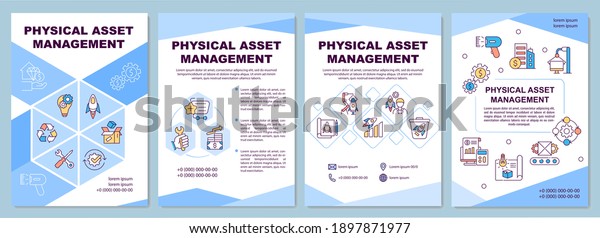 Physical Asset Management Brochure Template Business Stock Vector ...