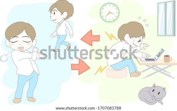 Physical Condition Management Prevent Lack Exercise Stock Vector ...