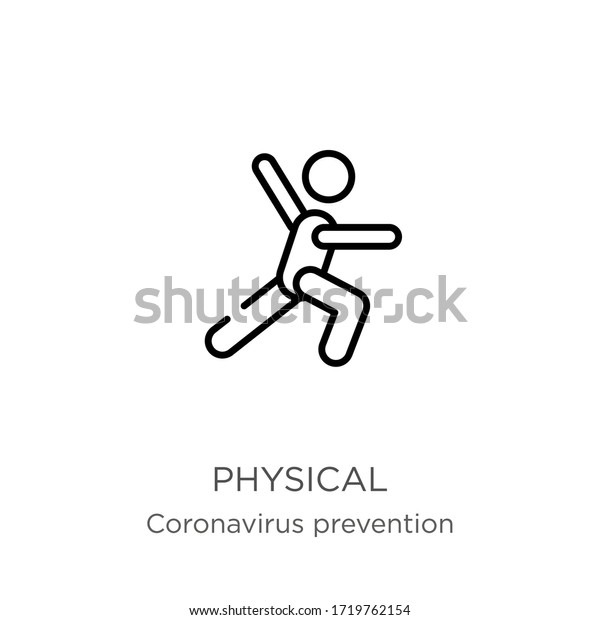 Physical Icon Thin Linear Physical Outline Stock Vector (Royalty Free ...