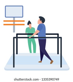 Physical Therapy Illustration Vector Design Stock Vector (Royalty Free ...