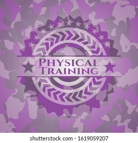 Physical Training Pink Written On Camo Stock Vector (Royalty Free ...