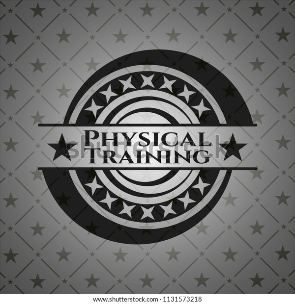 Physical Training Retro Style Black Emblem Stock Vector (Royalty Free ...