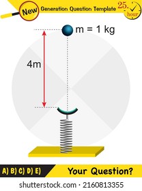 Physics Education Illustrations Motion Laws Motion Stock Vector ...