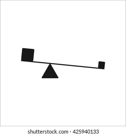 Physics Equilibrium Sign Simple Icon On Stock Vector (Royalty Free ...